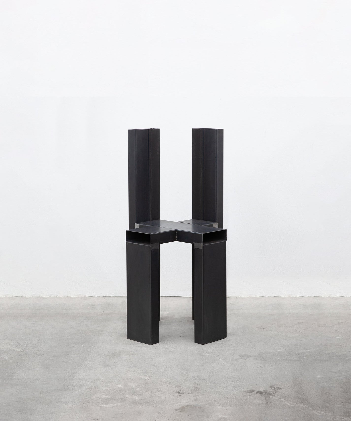 X Chair: Iron Steel by Sisan Lee | Industrial Square Pipes – TRNK
