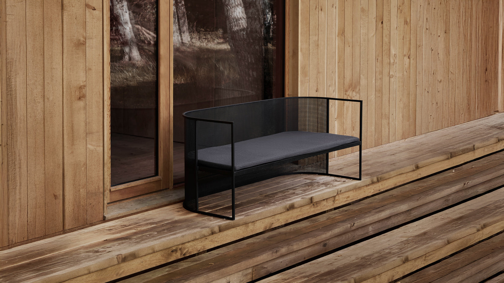 Bauhaus Lounge Stainless Steel Bench by Kristina Dam Studio – TRNK
