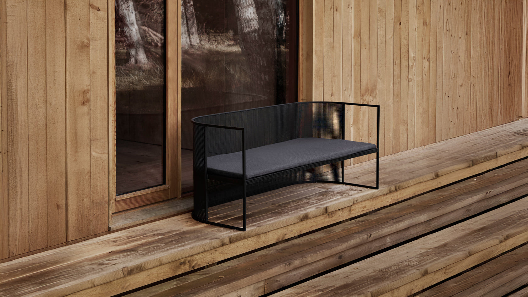 Bauhaus Lounge Stainless Steel Bench by Kristina Dam Studio – TRNK