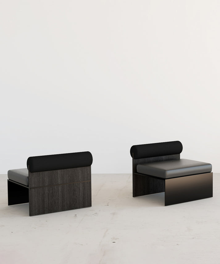Building Blocks Lounge Chair Black | Monochromatic Seating – TRNK