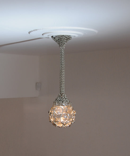 Chainmail Droplet Single Pendant Chandelier by Panorammma – TRNK