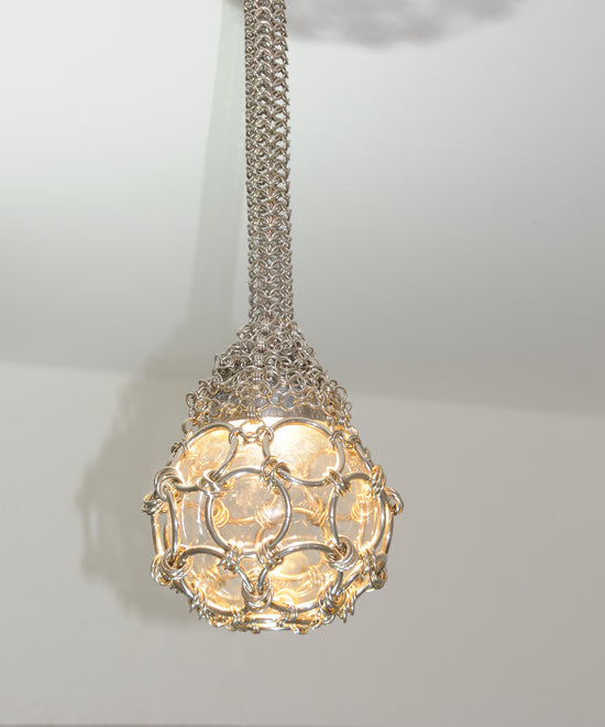 Chainmail Droplet Single Pendant Chandelier by Panorammma – TRNK