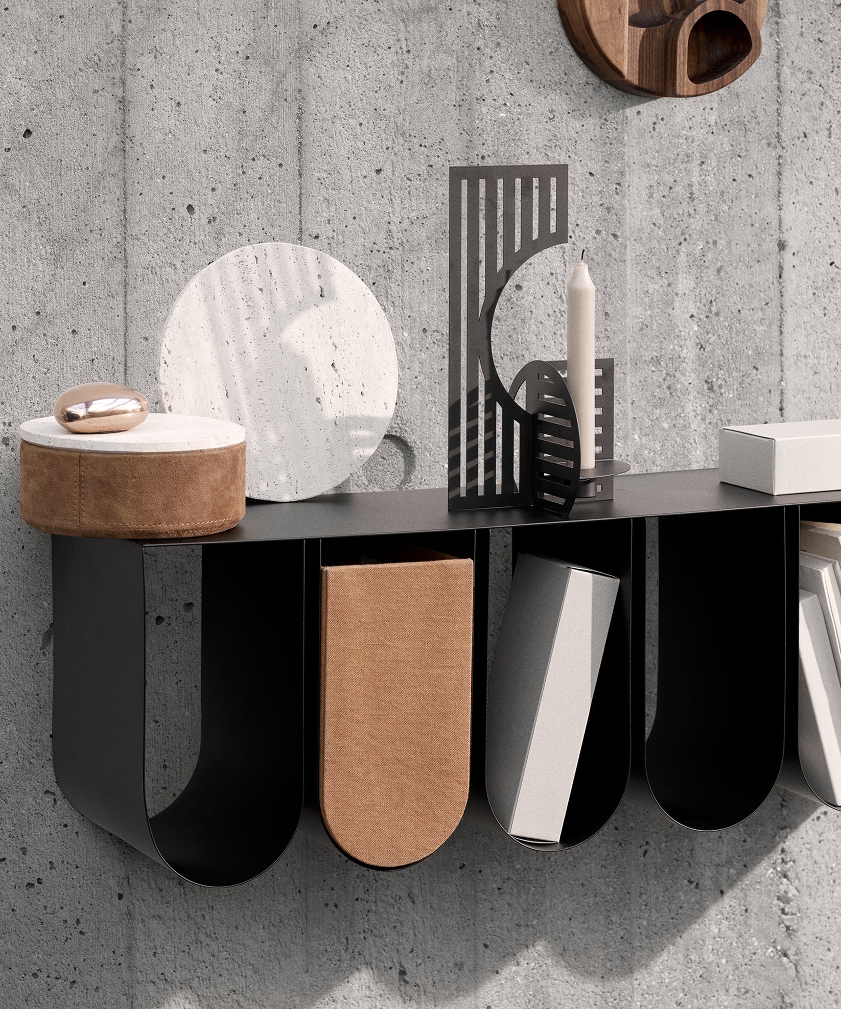 Curved Wall Shelf by Kristina Dam Studio | Contemporary Design | TRNK