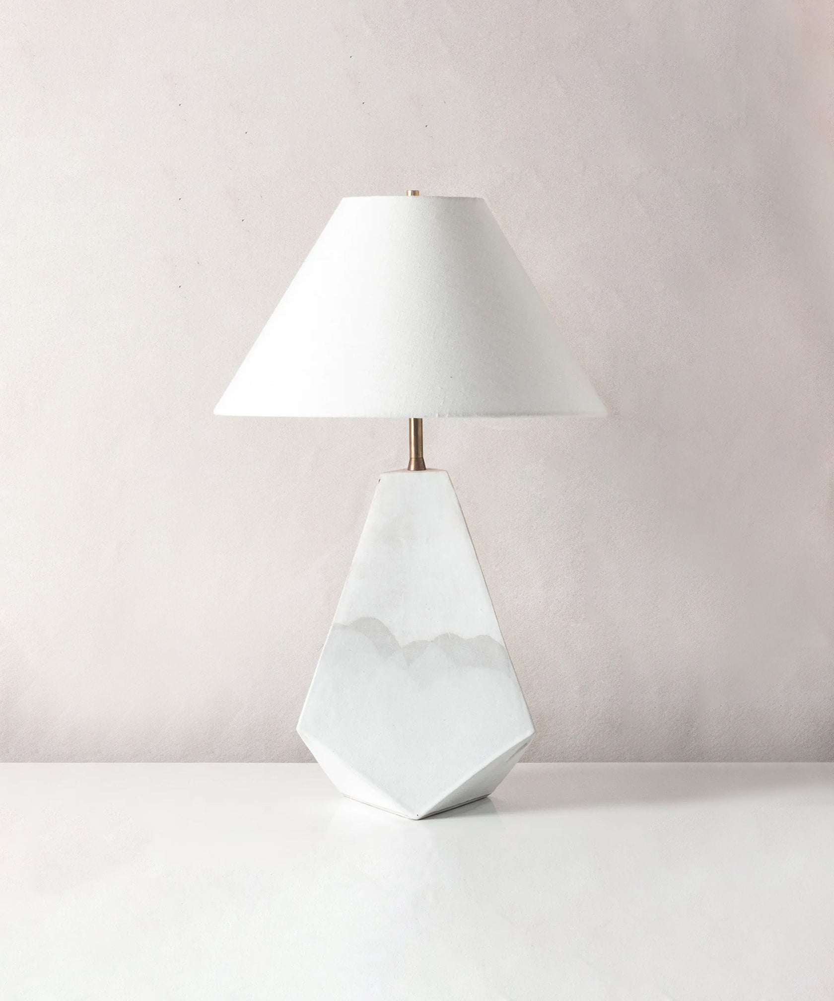 Charcoal/Frost Finish Natural Brass Mountain Lamp 1 – TRNK