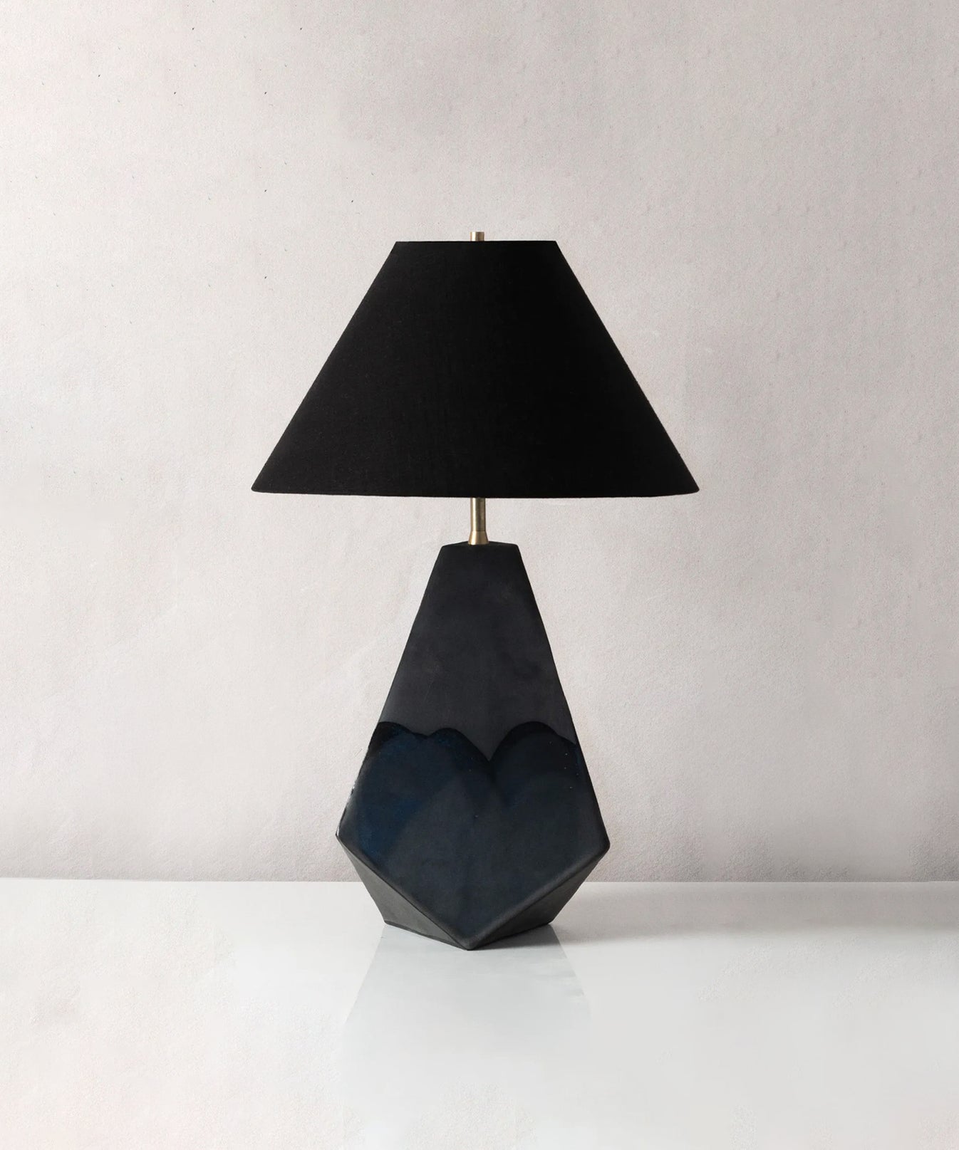 Charcoal/Frost Finish Natural Brass Mountain Lamp 1 – TRNK
