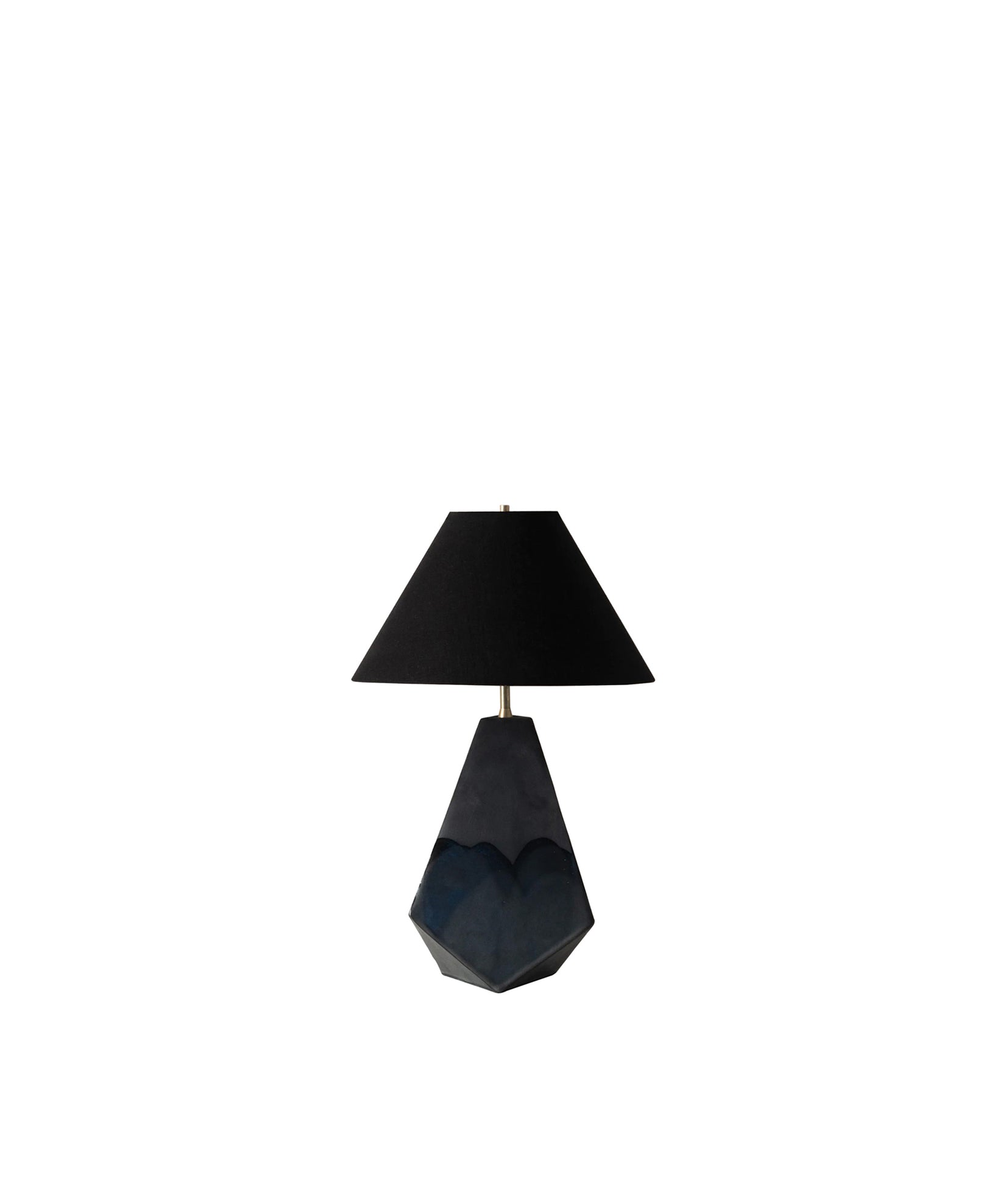 Charcoal/Frost Finish Natural Brass Mountain Lamp 1 – TRNK