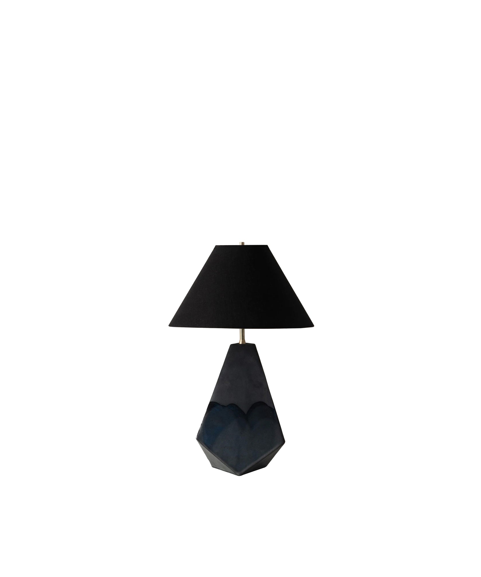 Charcoal/Frost Finish Natural Brass Mountain Lamp 1 – TRNK