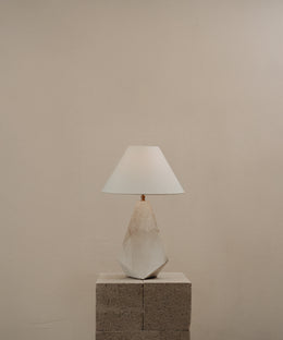 Charcoal/Frost Finish Natural Brass Mountain Lamp 1 – TRNK
