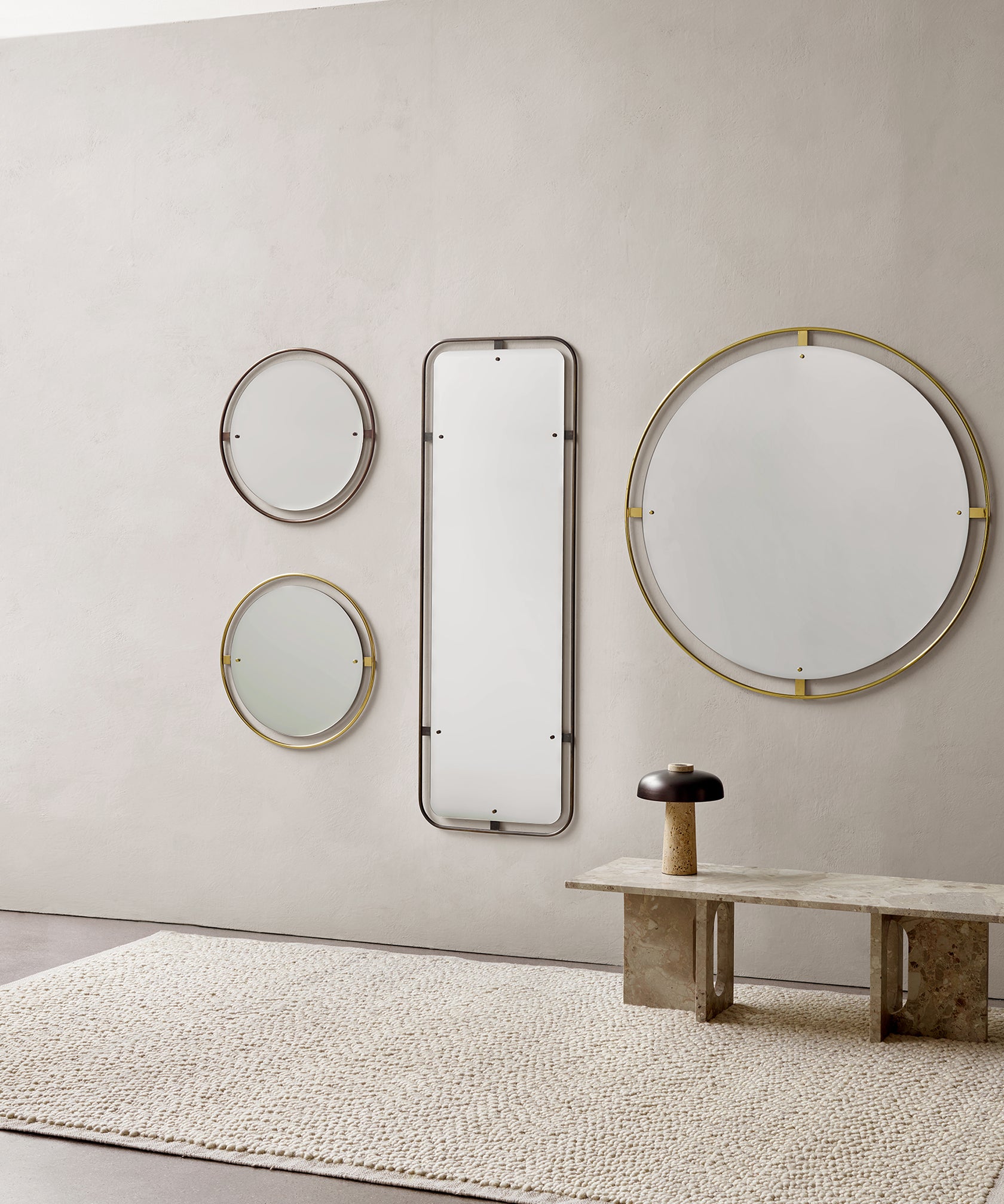 Brass-Framed Nimbus Mirror | Decorative Mirror – TRNK