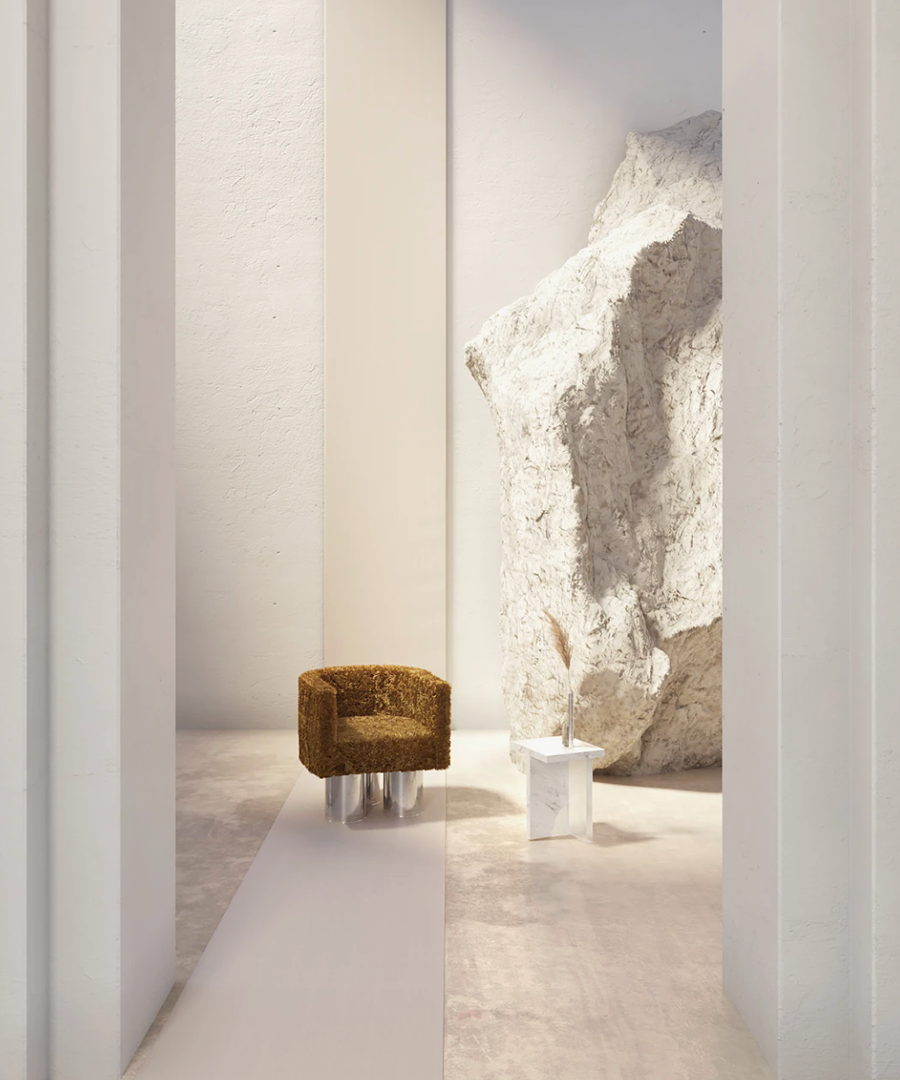 Custom Arc Armchair with Special Edition Chrome Base – TRNK