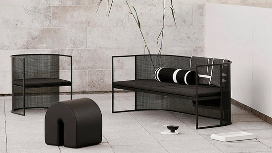 Bauhaus Lounge Stainless Steel Bench by Kristina Dam Studio – TRNK