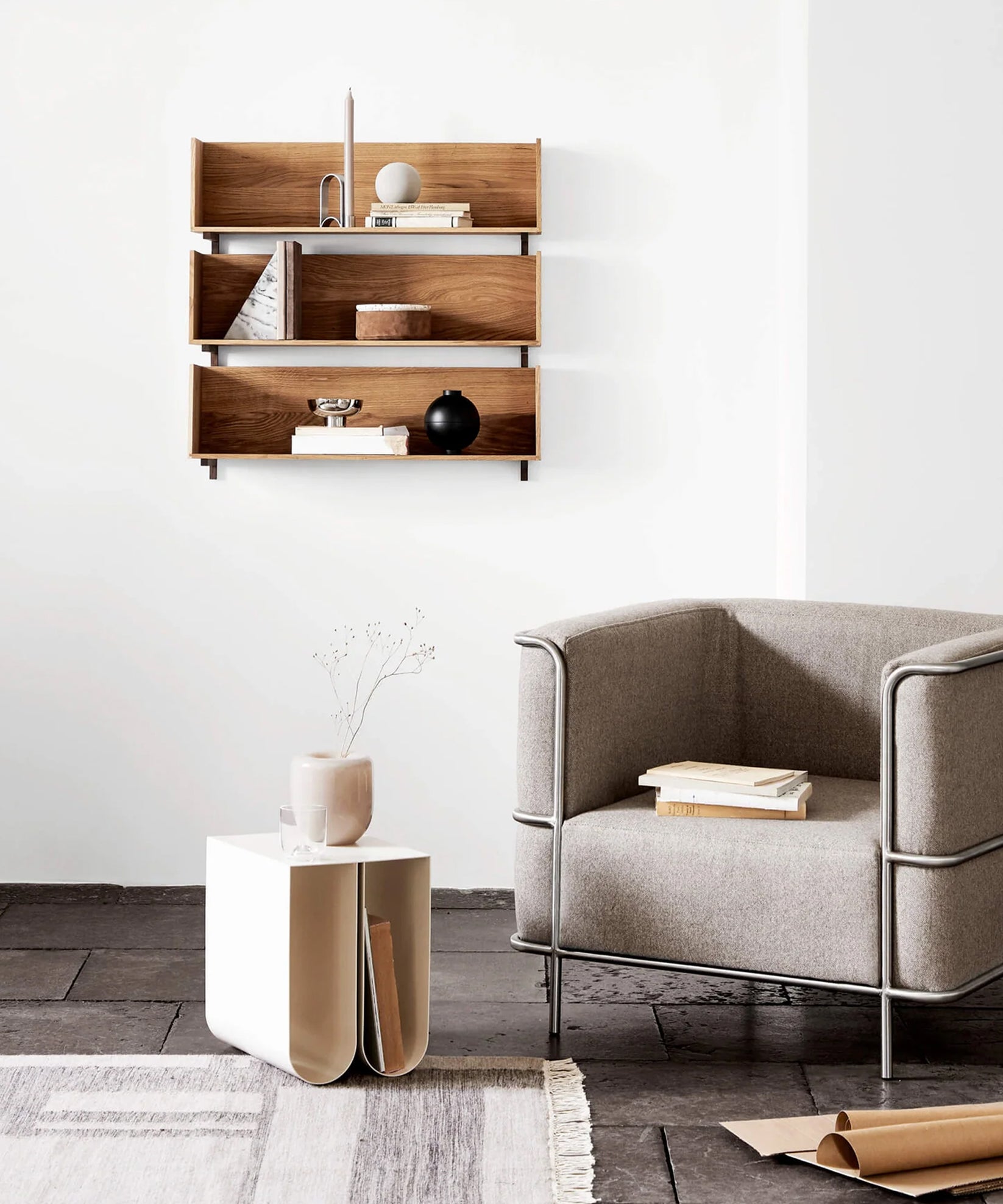 Wooden Stack Wall Shelf by Kristina Dam Studio – TRNK
